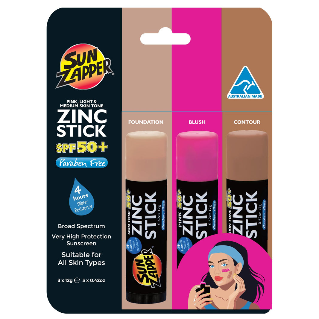 Sun Zapper EU | Zinc Sticks SPF 50+ , Sunscreens & Tinted Moisturisers
